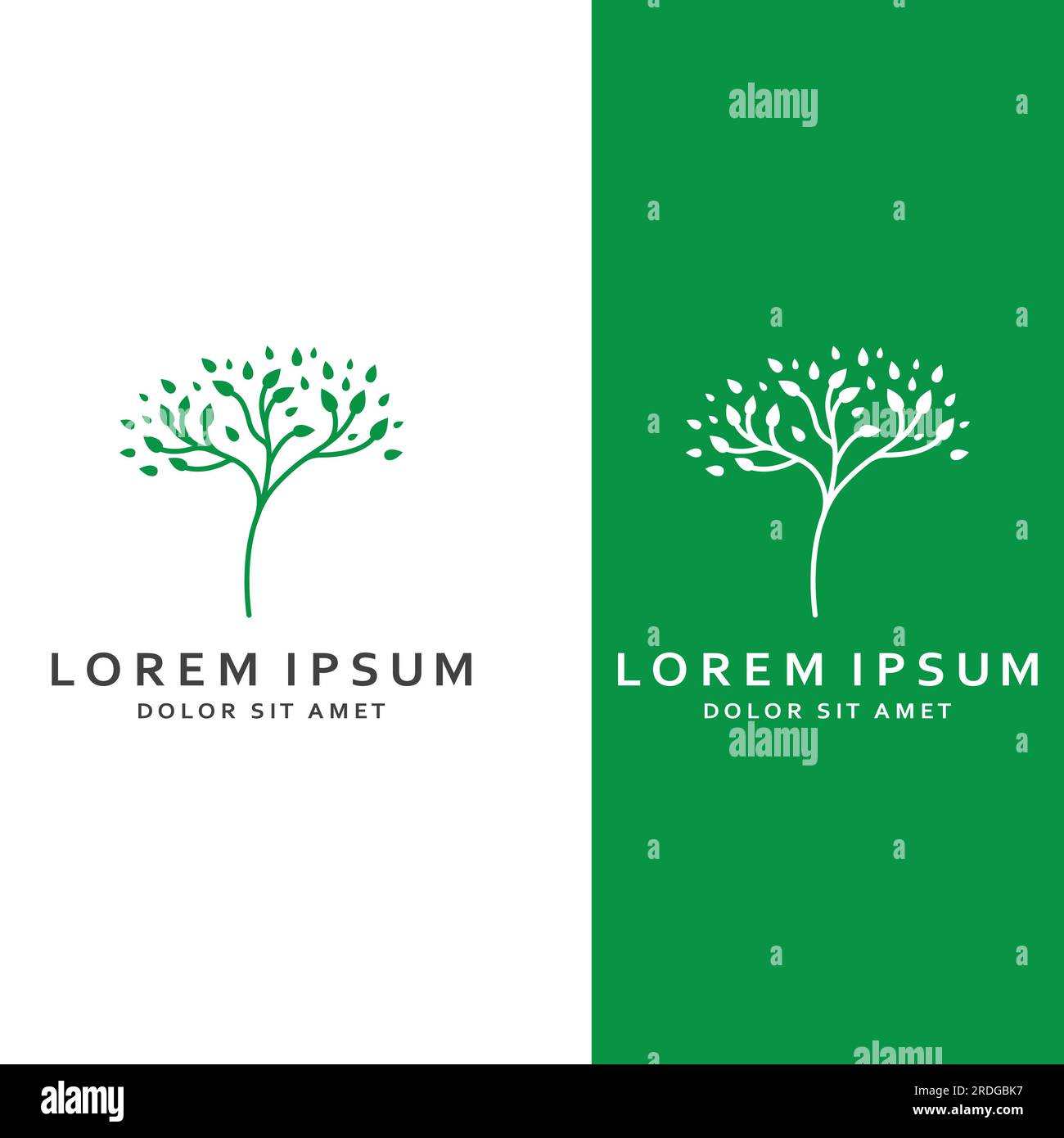 Living tree logo design, using vector concept Stock Vector Image & Art ...