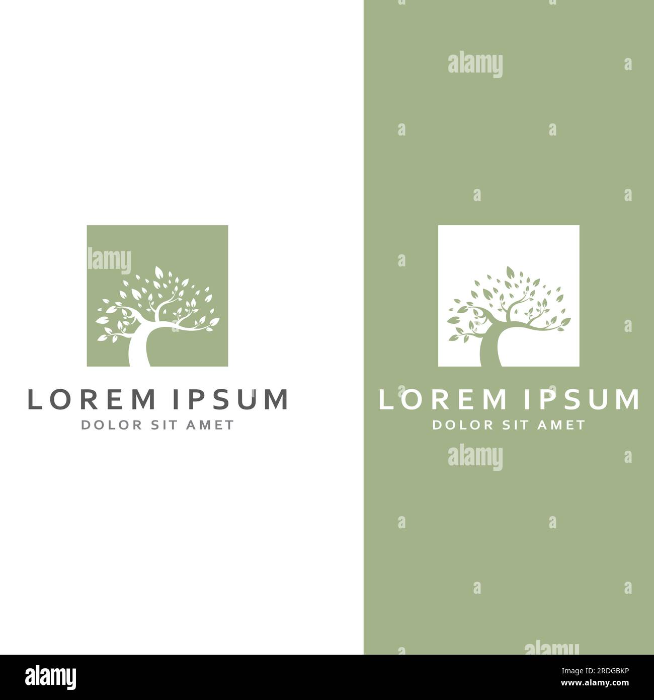 Living tree logo design, using vector concept Stock Vector Image & Art ...