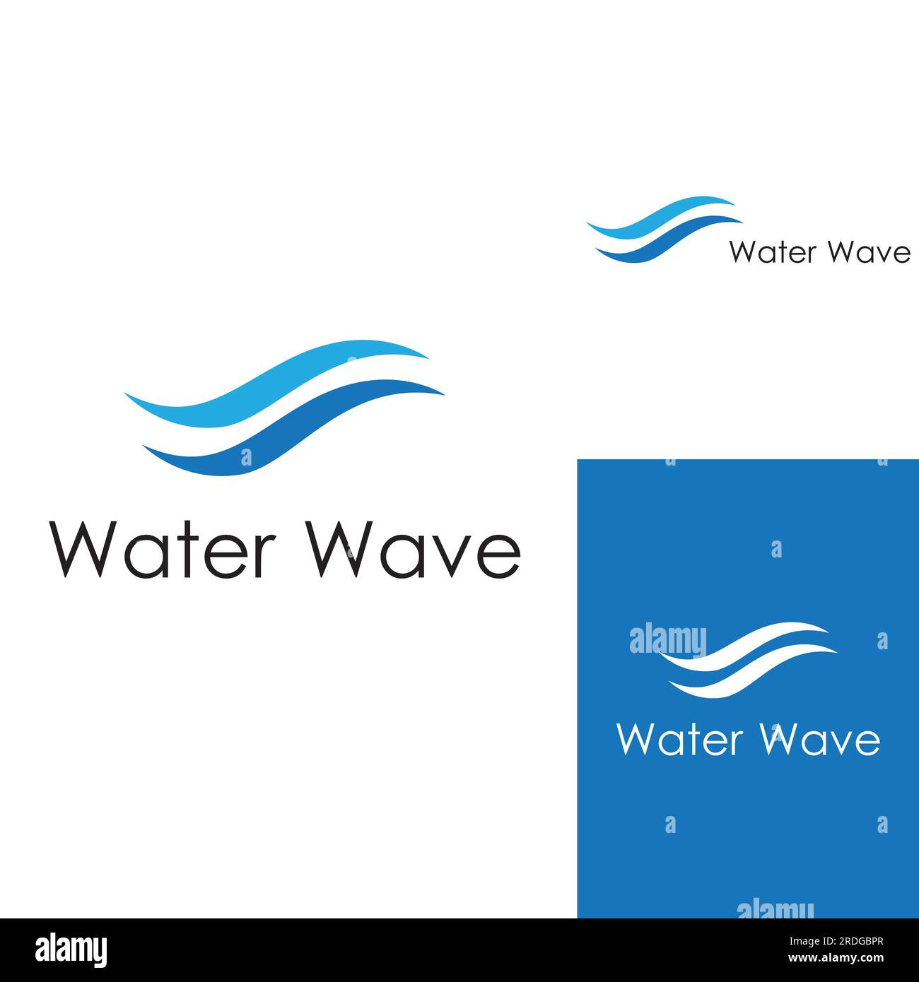 Water wave logo and Sea wave logo or beach water waves, with vector ...