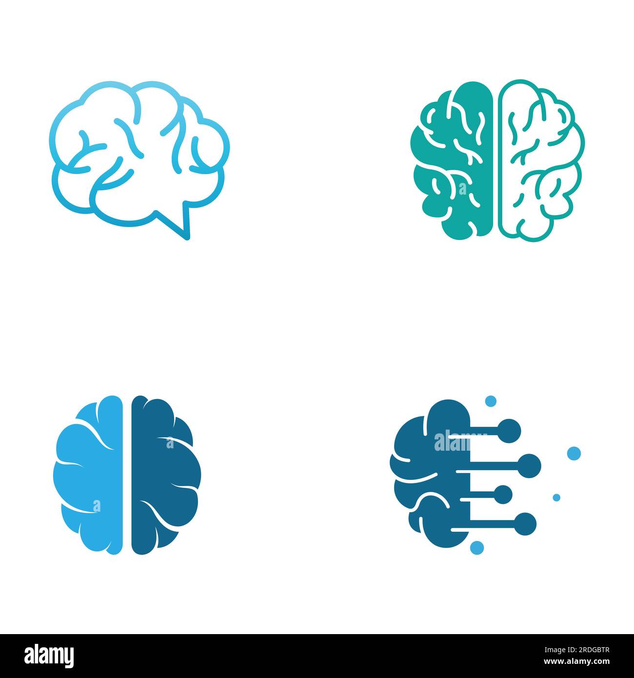 Brain logo. Brain logo with combination of technology and brain part ...