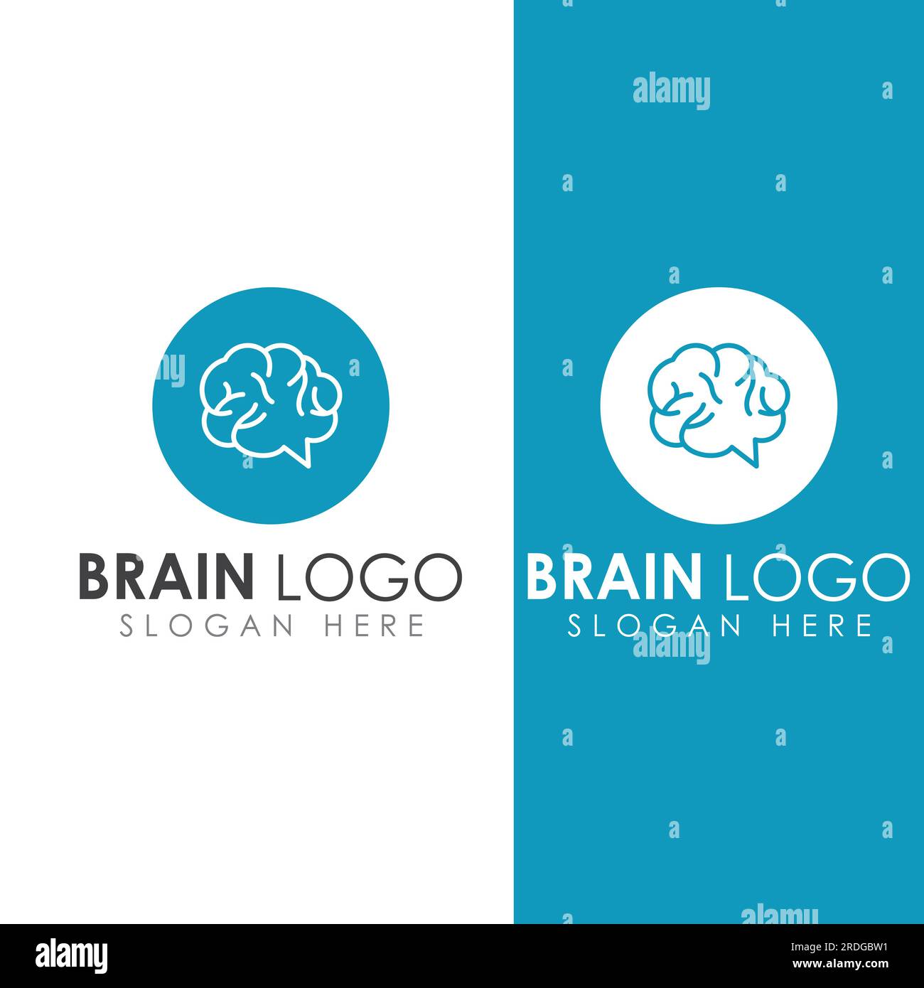 Brain logo. Brain logo with combination of technology and brain part ...