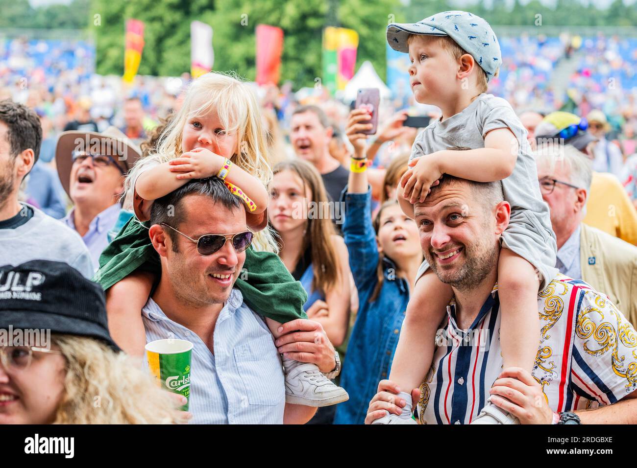 Henham Park, Suffolk, UK. 21st July, 2023. N'famady Kouyate plays the ...