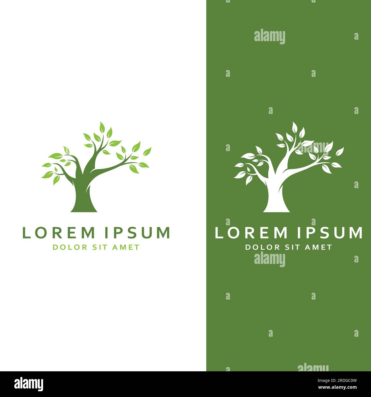 Living tree logo design, using vector concept Stock Vector Image & Art ...