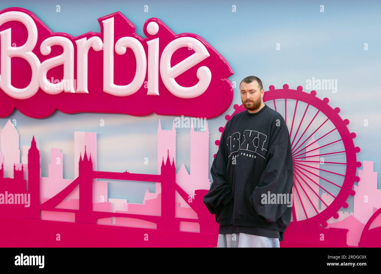 London, UK. 12 July, 2023. Sam Smith attends the "Barbie" European ...