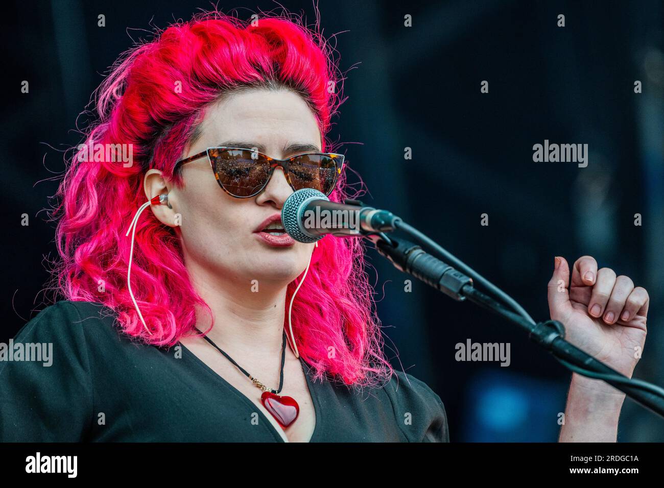 Henham Park, Suffolk, UK. 21st July, 2023. N'famady Kouyate plays the ...
