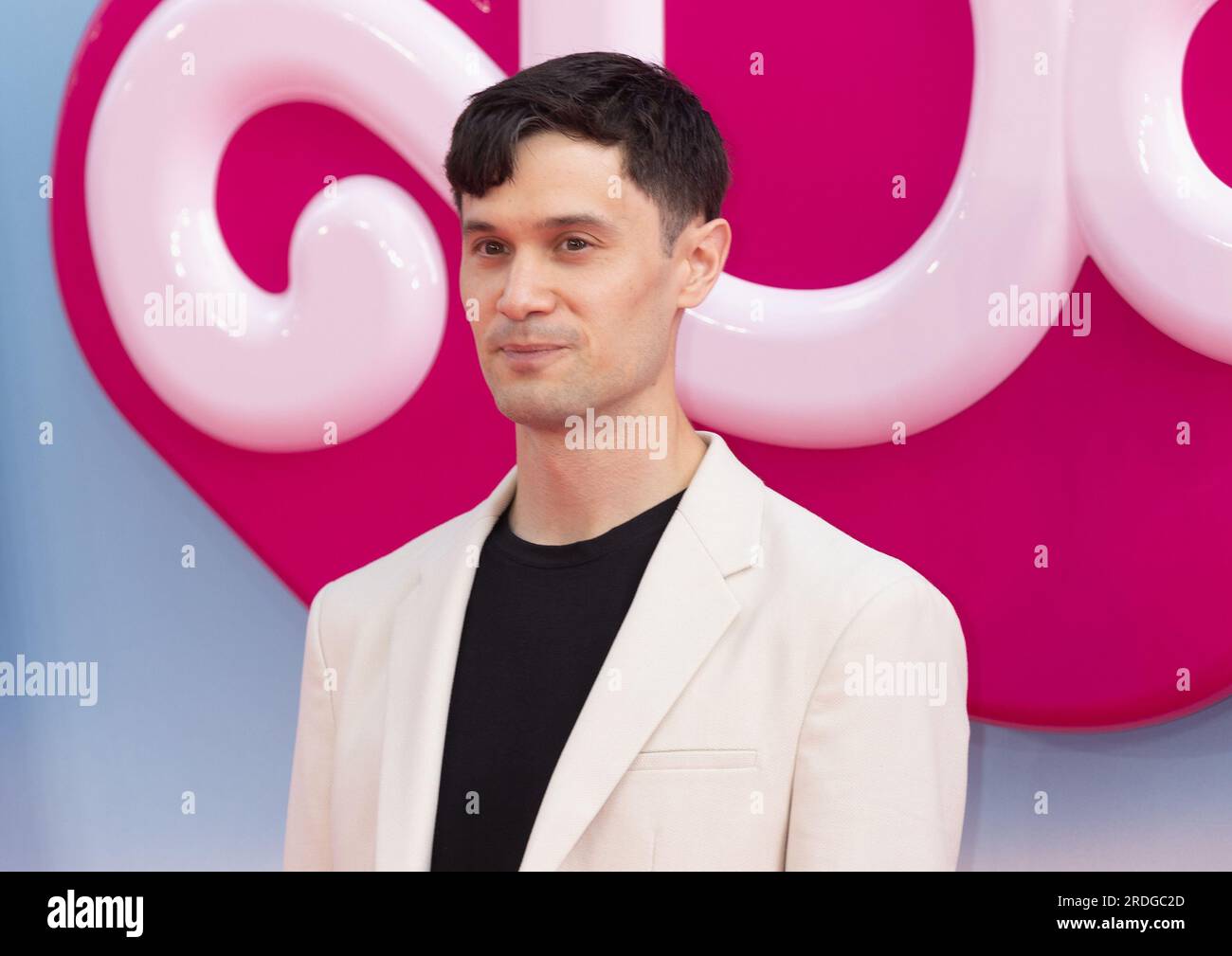 London, UK. 12 July, 2023. Andrew Leung attends the "Barbie" European ...