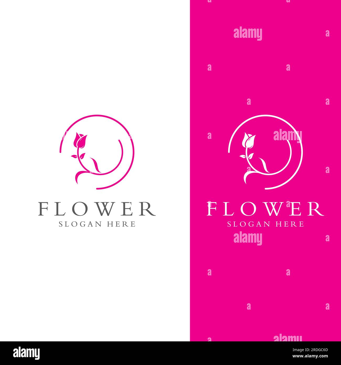 Logos of flowers, roses, lotus flowers, and other types of flowers. By ...