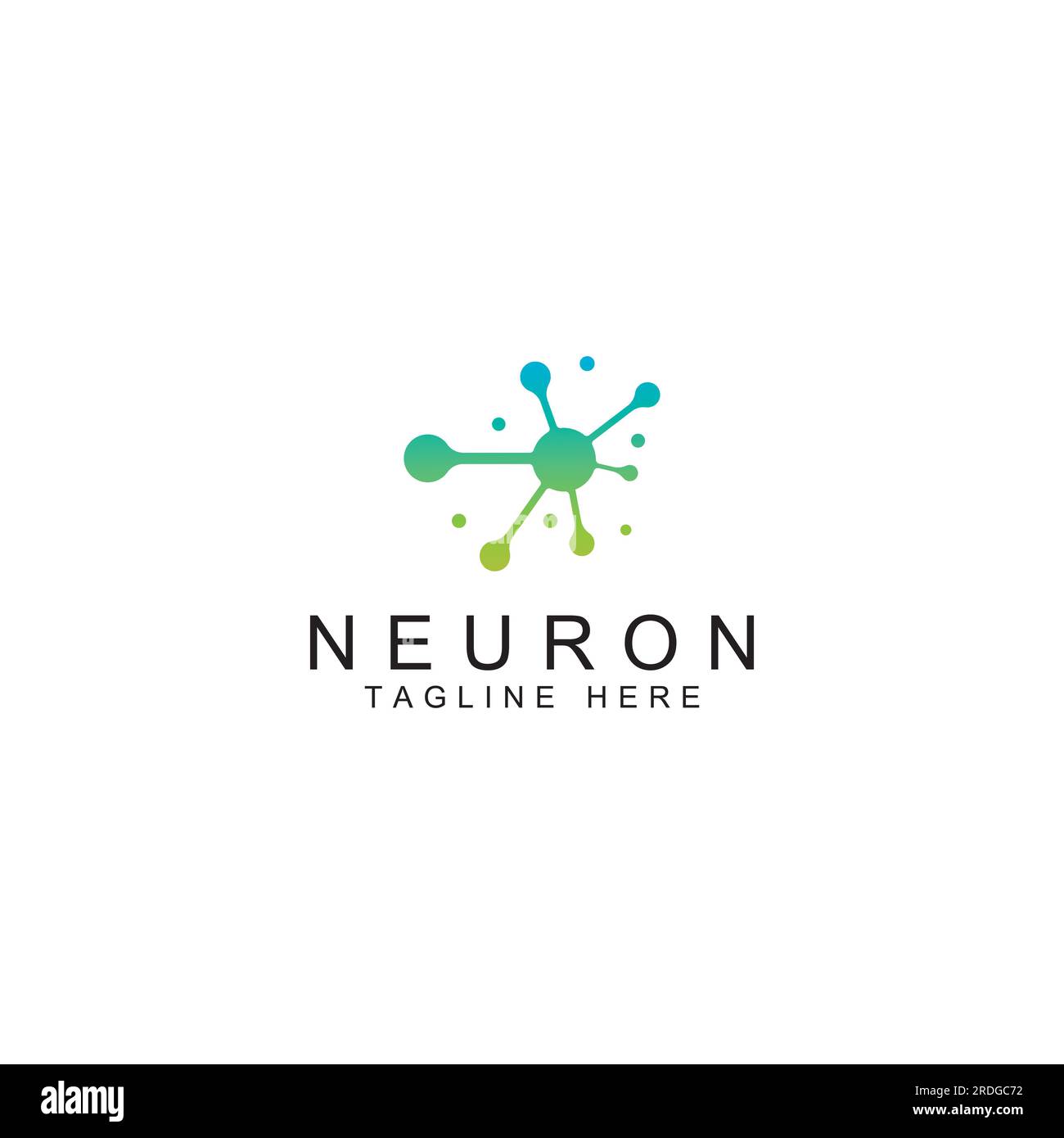 Neuron logo or nerve cell logo with vector concept Stock Vector Image ...