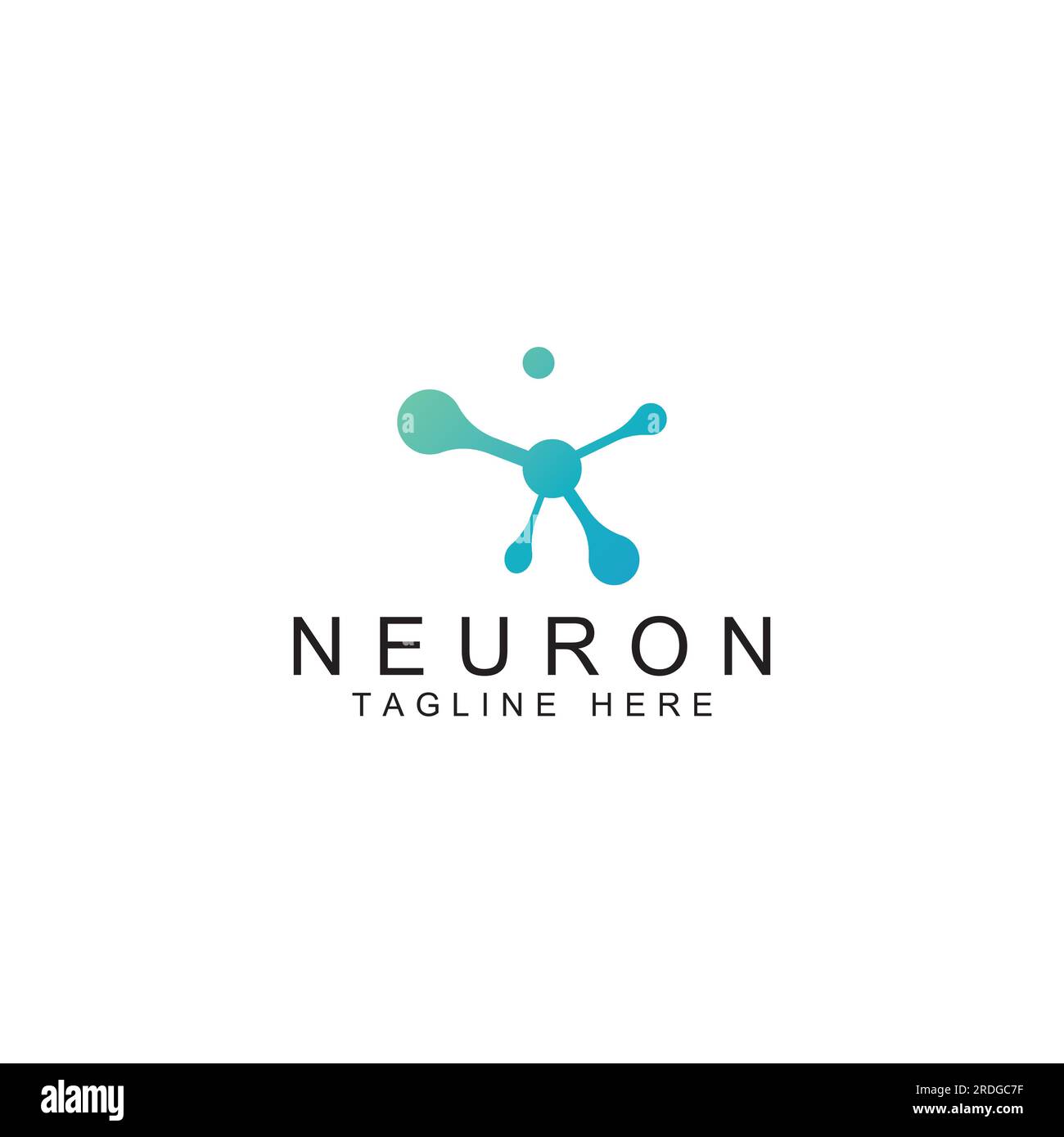 Neuron logo or nerve cell logo with vector concept Stock Vector Image ...