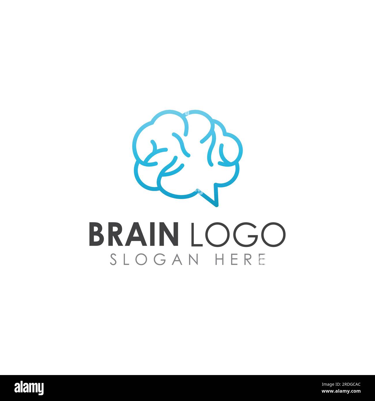 Brain logo. Brain logo with combination of technology and brain part nerve cells, with vector ...