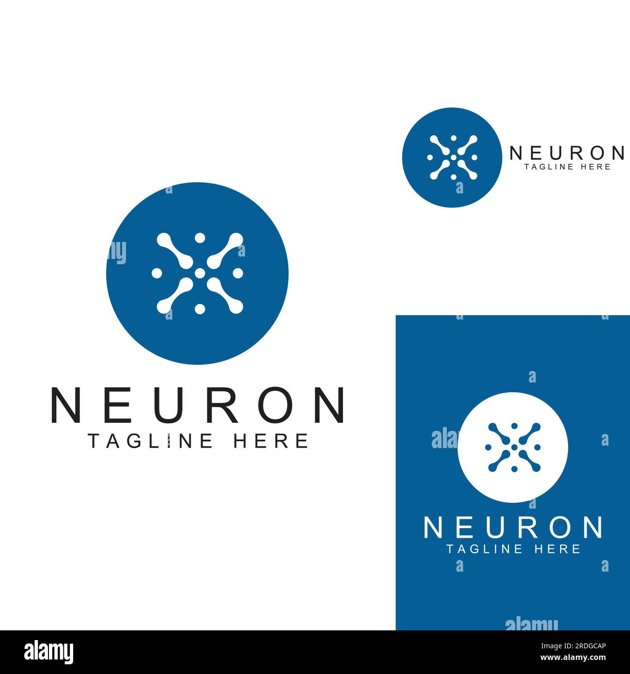 Neuron logo or nerve cell logo with vector concept Stock Vector Image ...