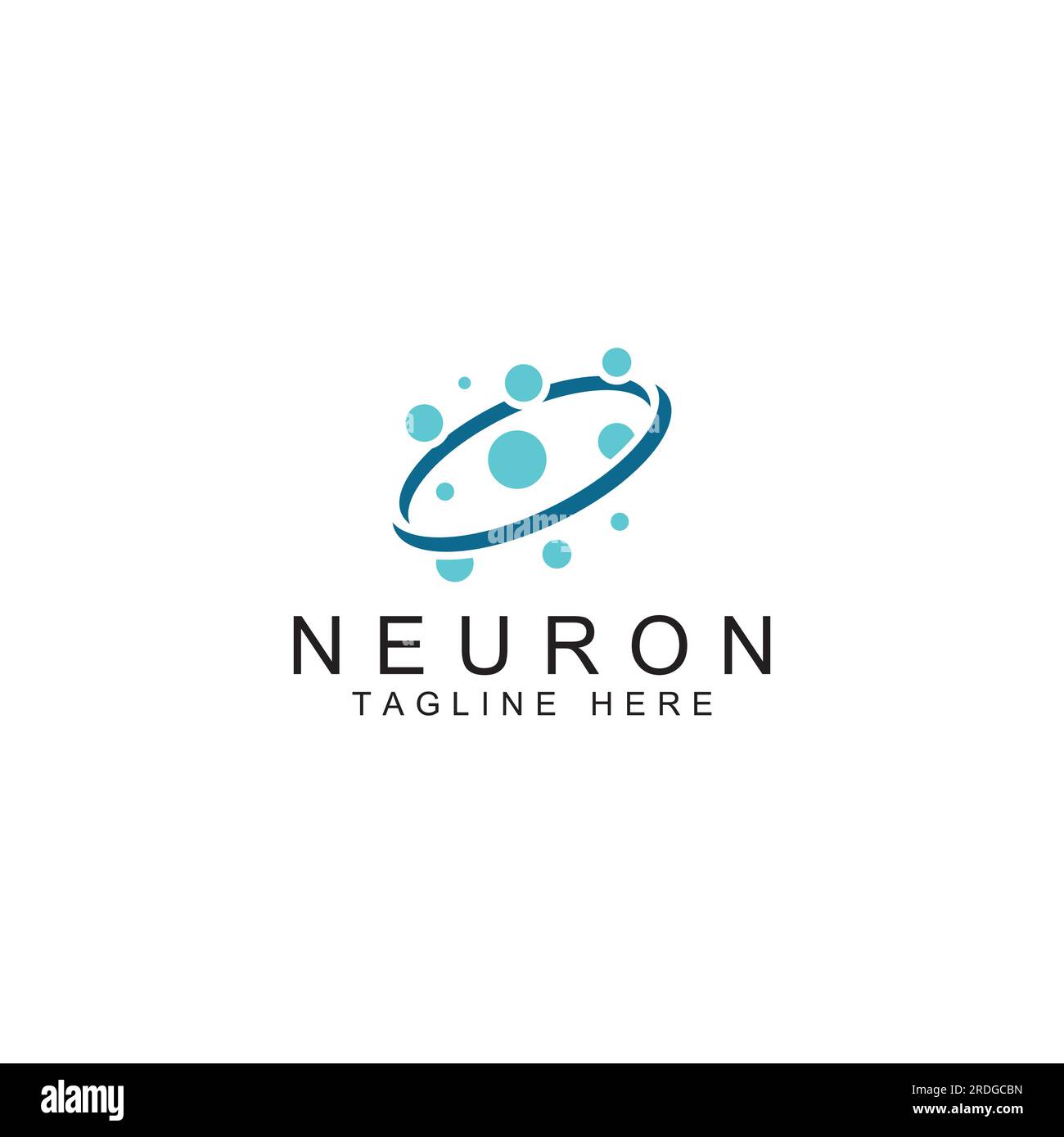 Neuron logo or nerve cell logo with vector concept Stock Vector Image ...