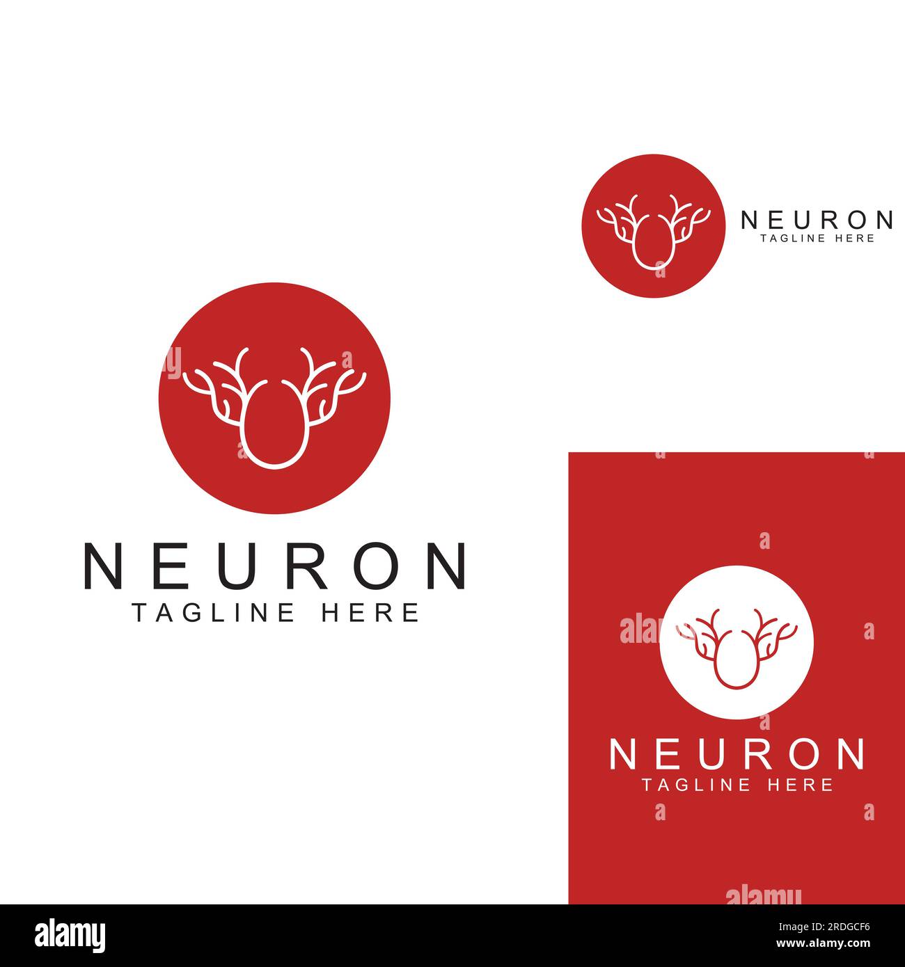 Neuron logo or nerve cell logo with vector concept Stock Vector Image ...