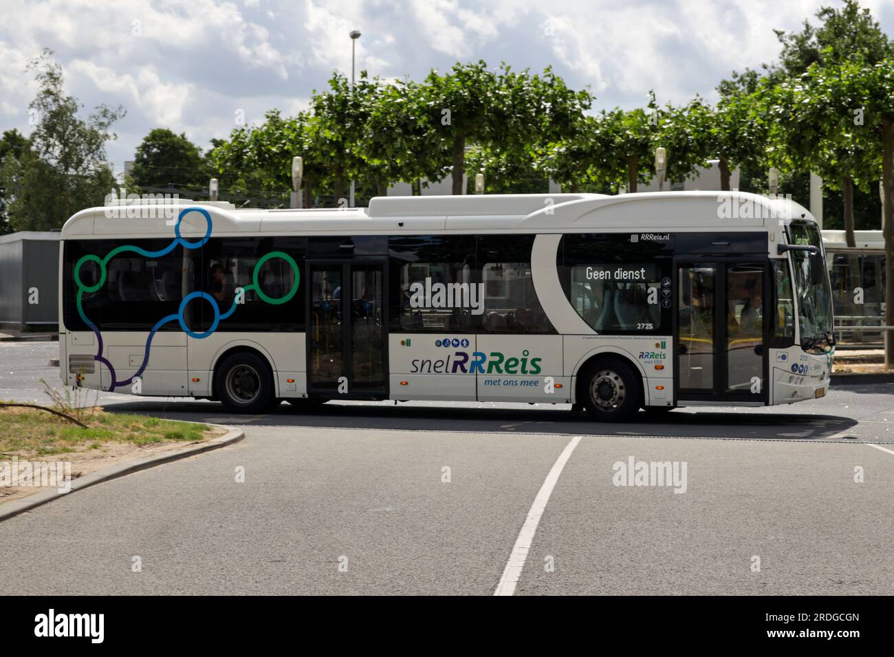 Electrical busses of RRReis runned by EBS at Apeldoorn station in the ...