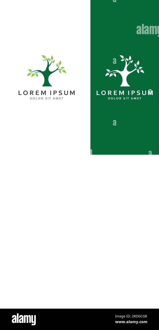 Living tree logo design, using vector concept Stock Vector Image & Art ...