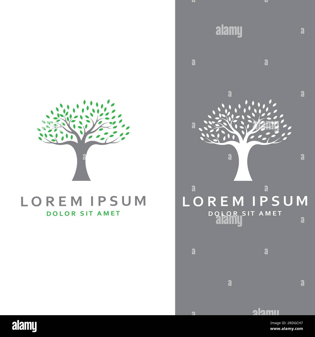 Living tree logo design, using vector concept Stock Vector Image & Art ...