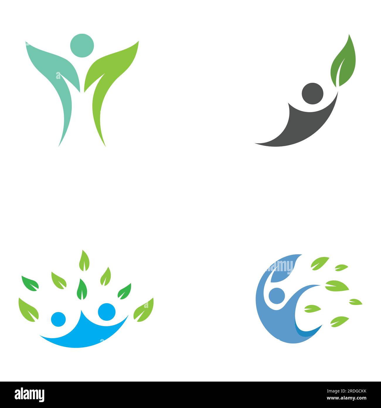 Human nature leaf logo. Leaf and human combination logo with vector concept Stock Vector Image ...