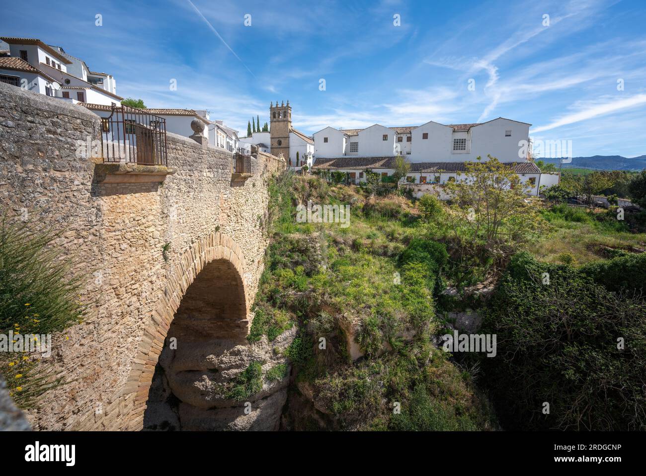 Puente Viejo Bridge and Nuestro Padre Jesus Church - Ronda, Andalusia ...
