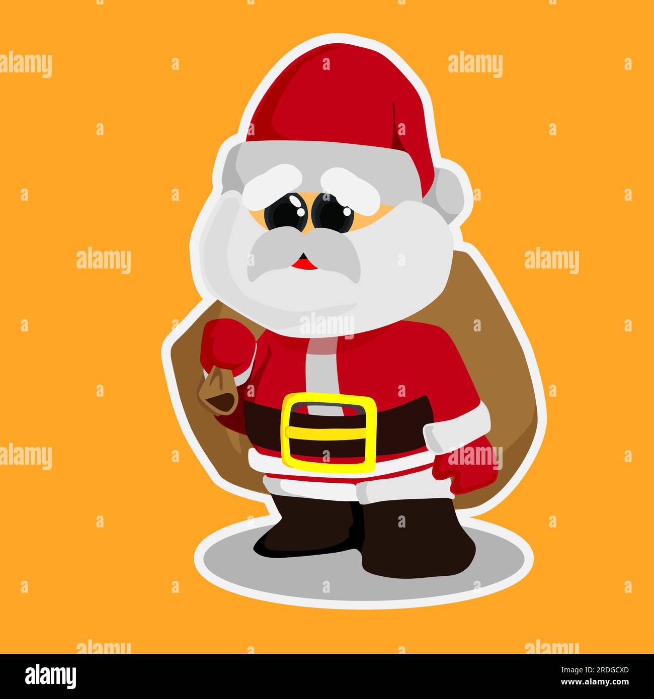 Santa Claus cartoon for design Stock Photo - Alamy