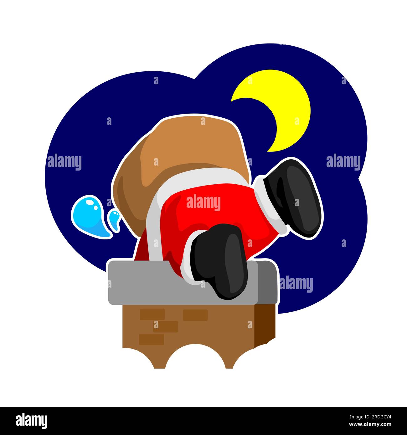 Santa courier Cut Out Stock Images & Pictures - Alamy