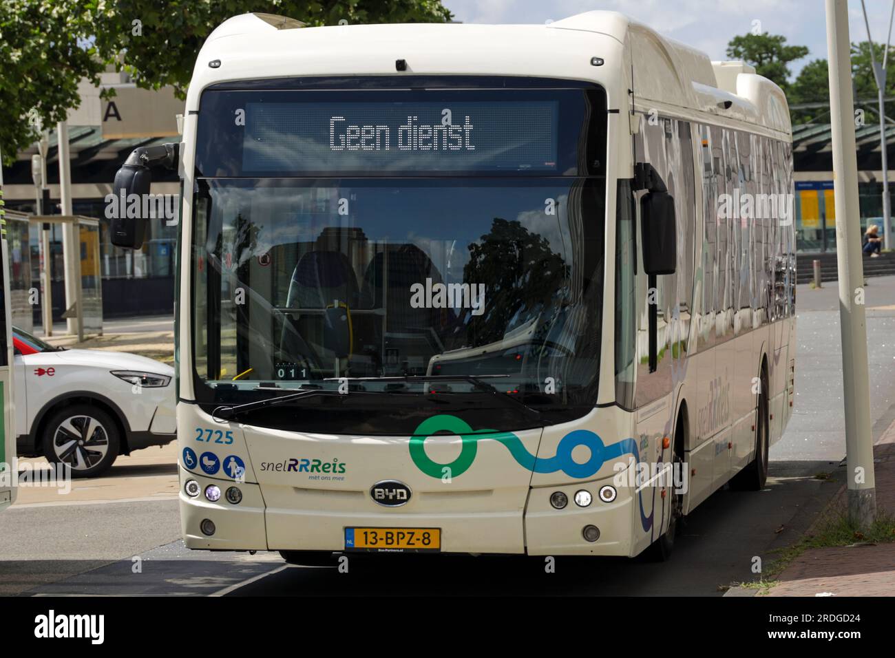 Electrical busses of RRReis runned by EBS at Apeldoorn station in the ...