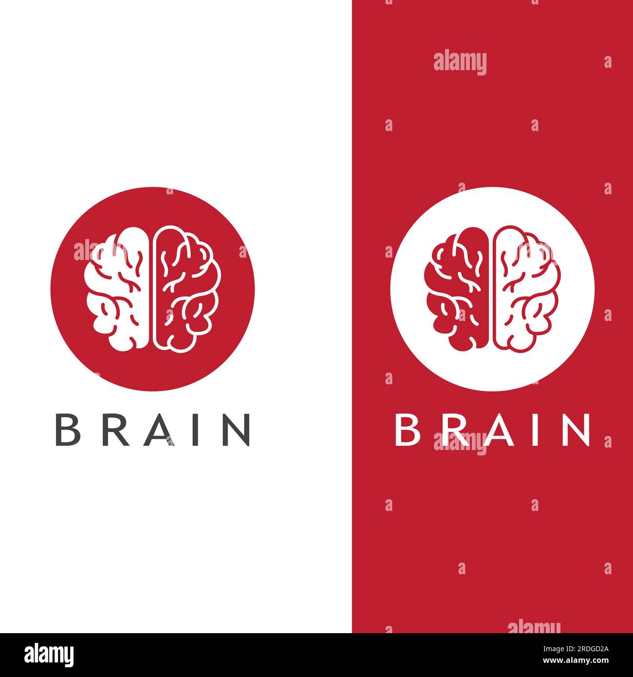 Brain logo. Brain logo with combination of technology and brain part nerve cells, with vector ...