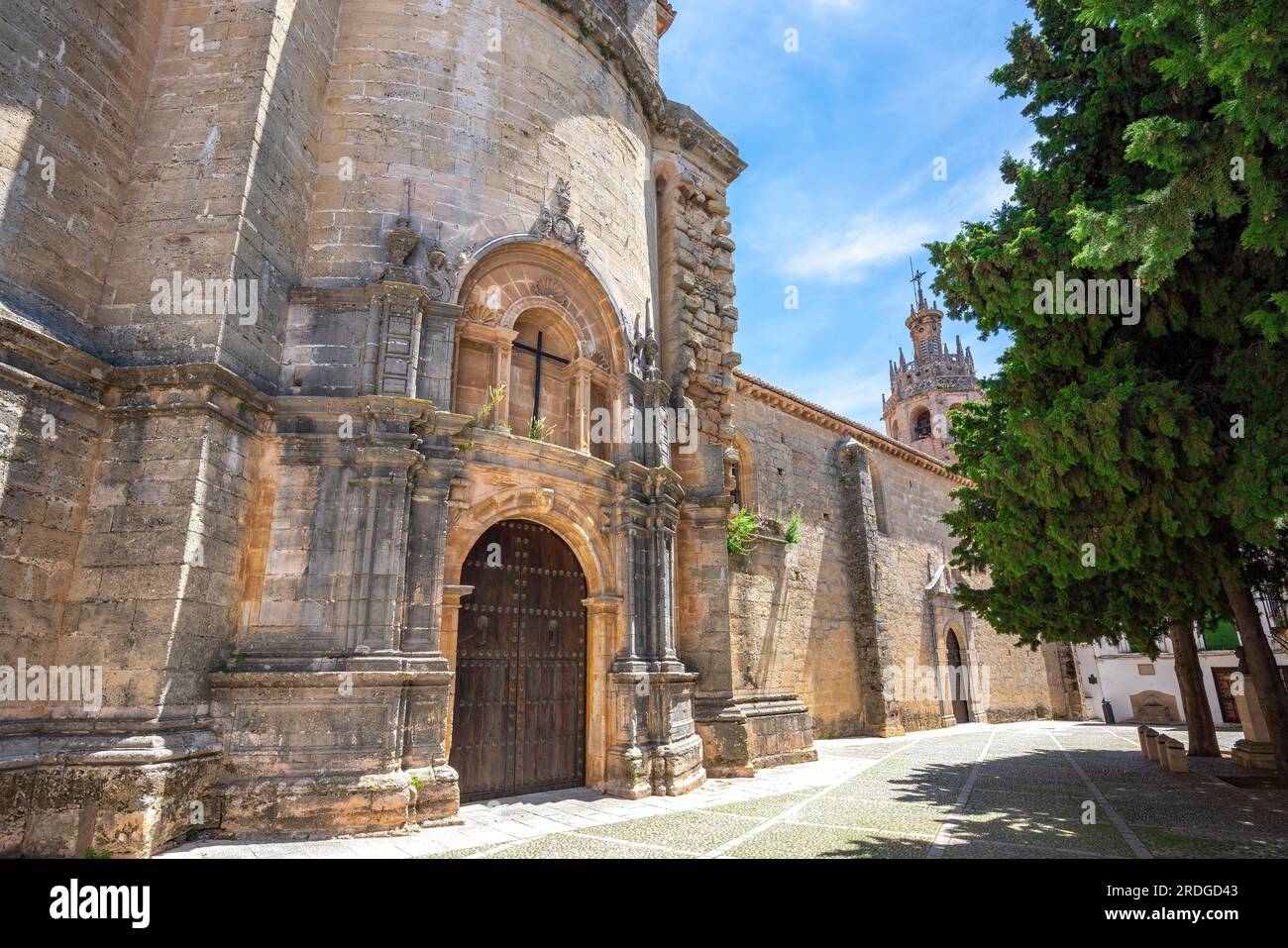 Church of Santa Maria la Mayor Door - Ronda, Andalusia, Spain Stock ...