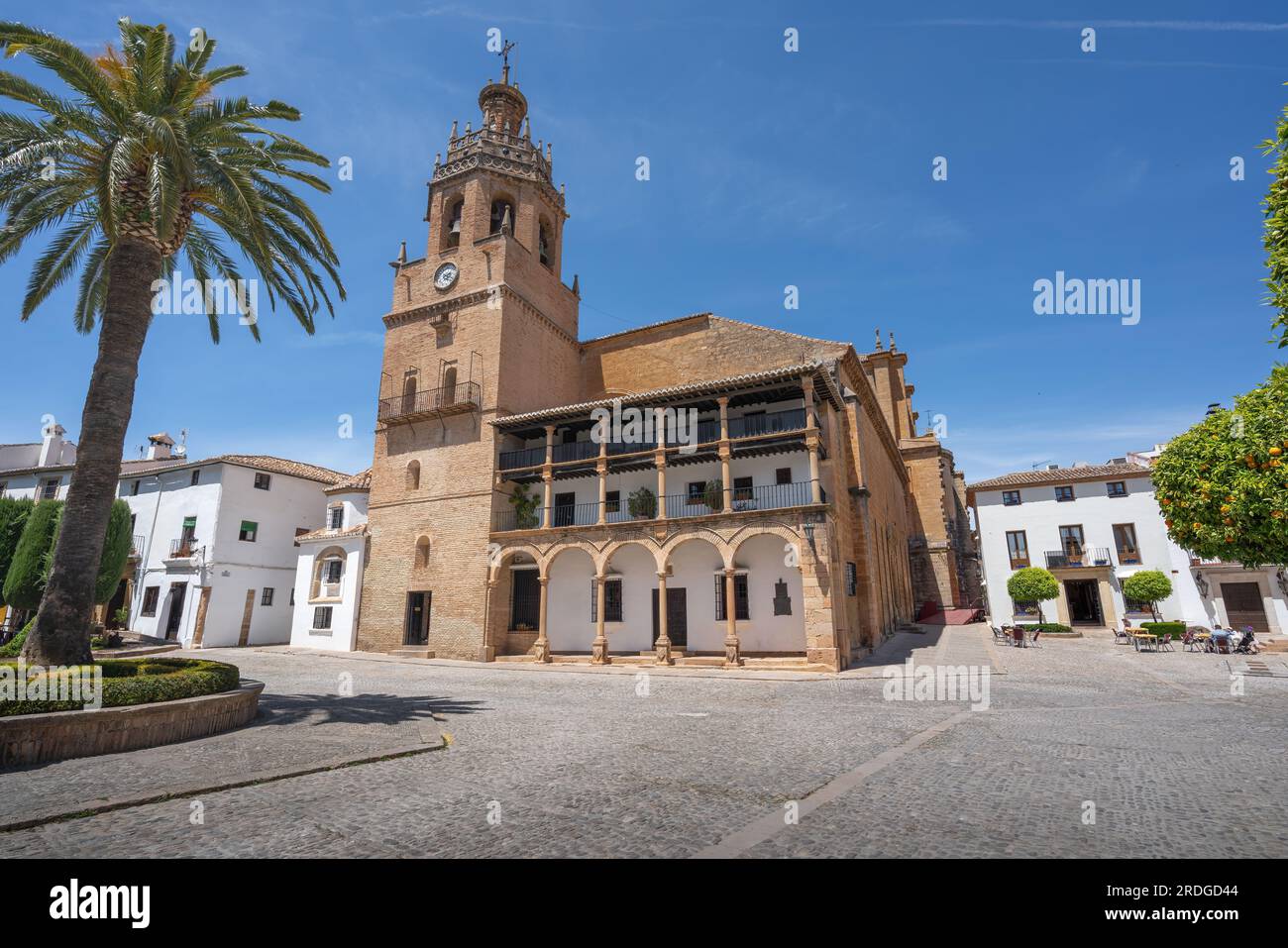 Church of Santa Maria la Mayor - Ronda, Andalusia, Spain Stock Photo ...