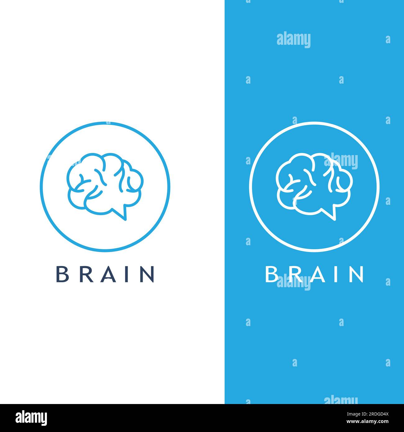 Brain logo. Brain logo with combination of technology and brain part ...