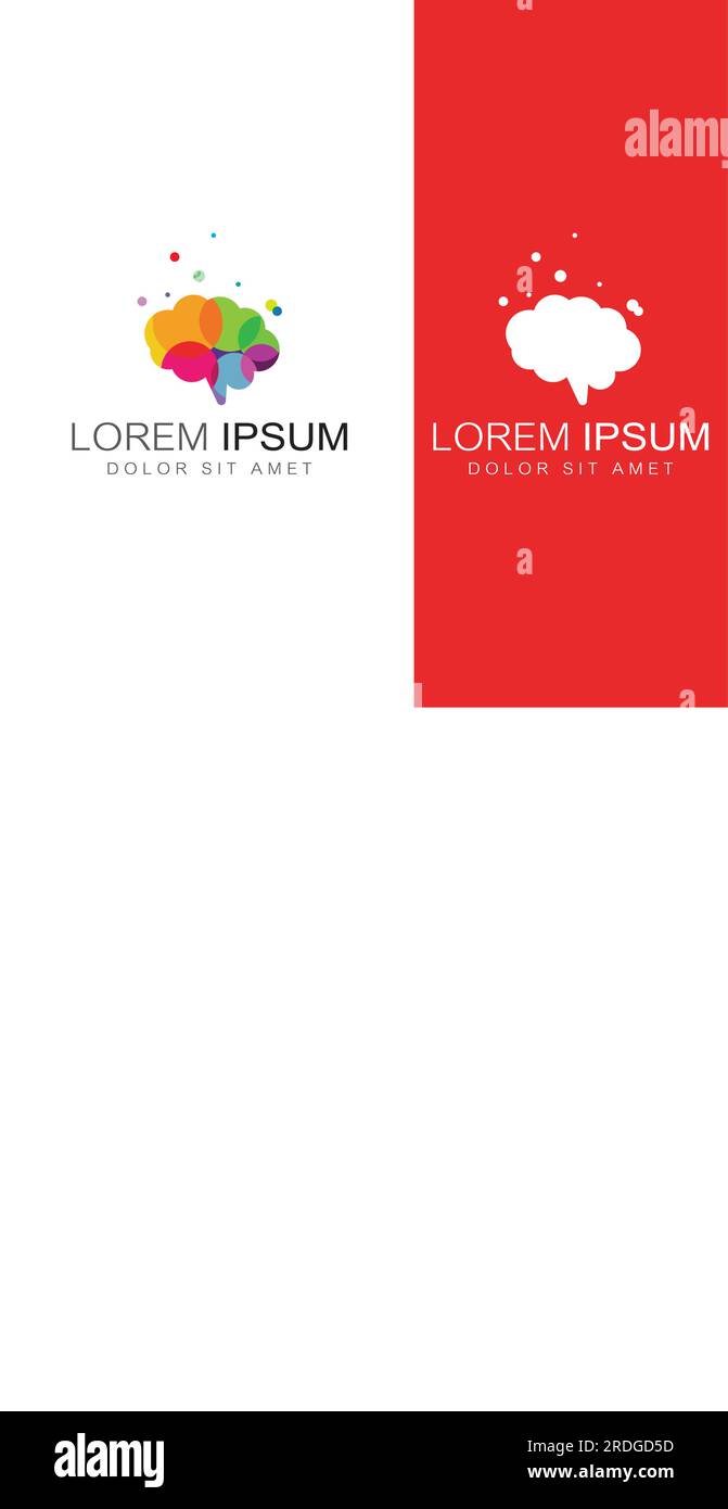 Brain logo. Brain logo with combination of technology and brain part ...