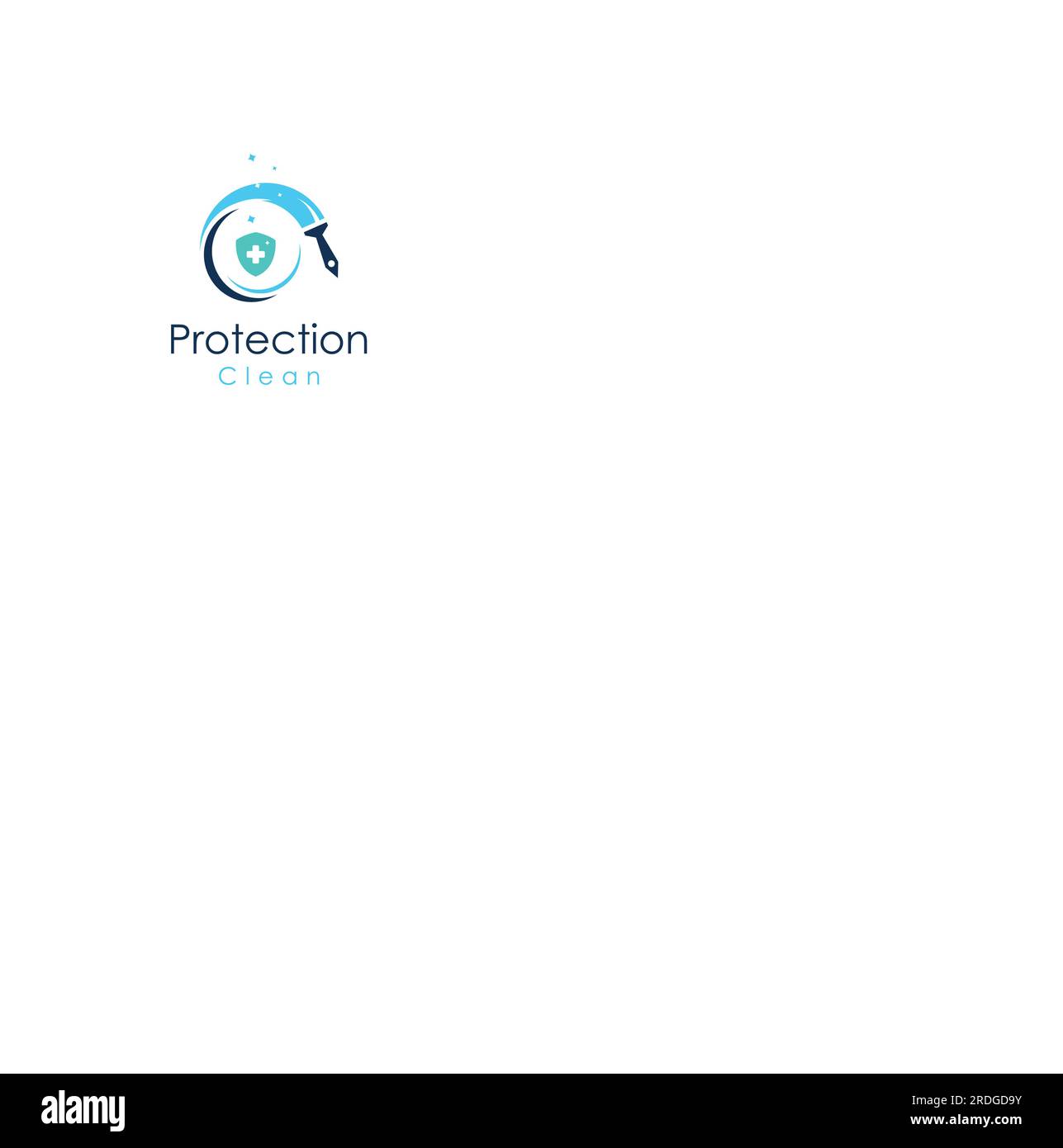 Cleaning logo, cleaning protection logo and house cleaning logo. With ...