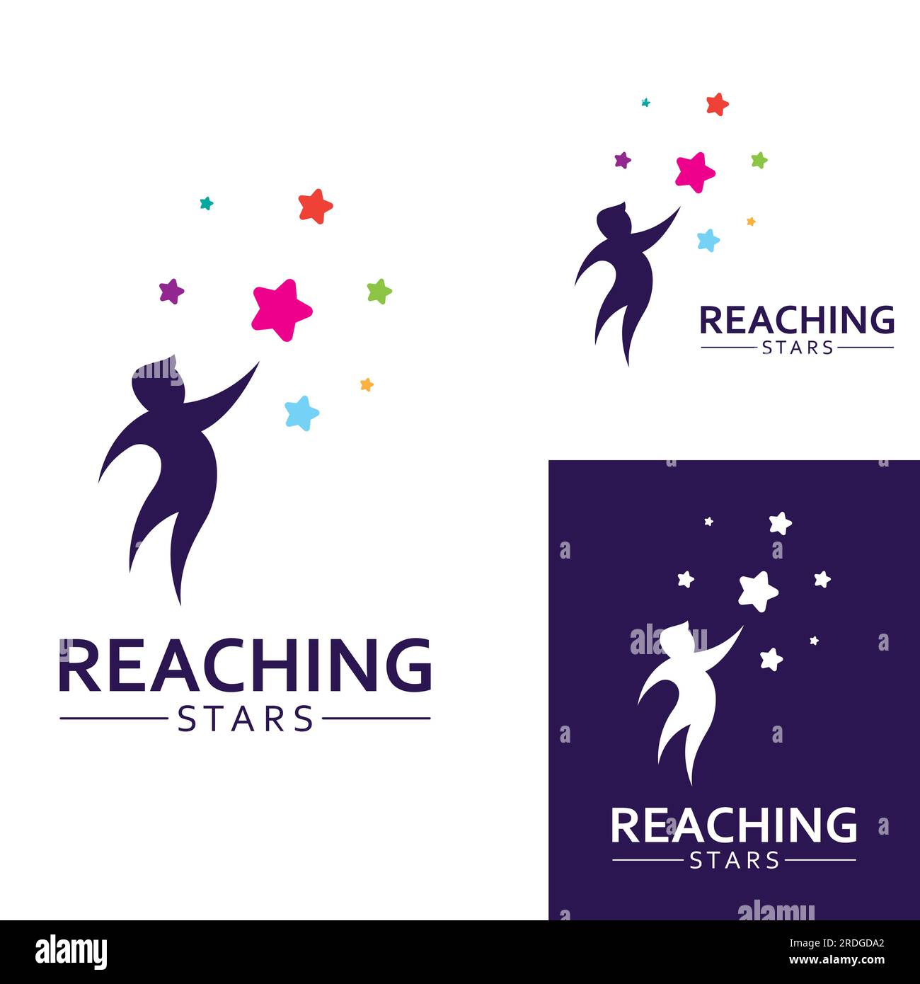 A logo to reach the stars or a logo to reach a dream or goal. Logo ...