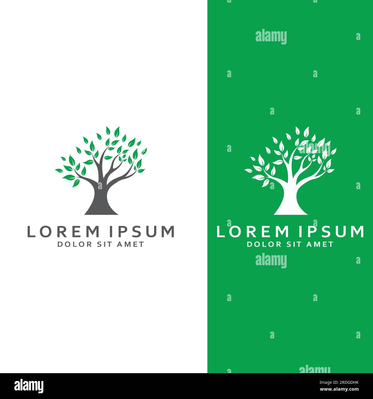 Living tree logo design, using vector concept Stock Vector Image & Art ...