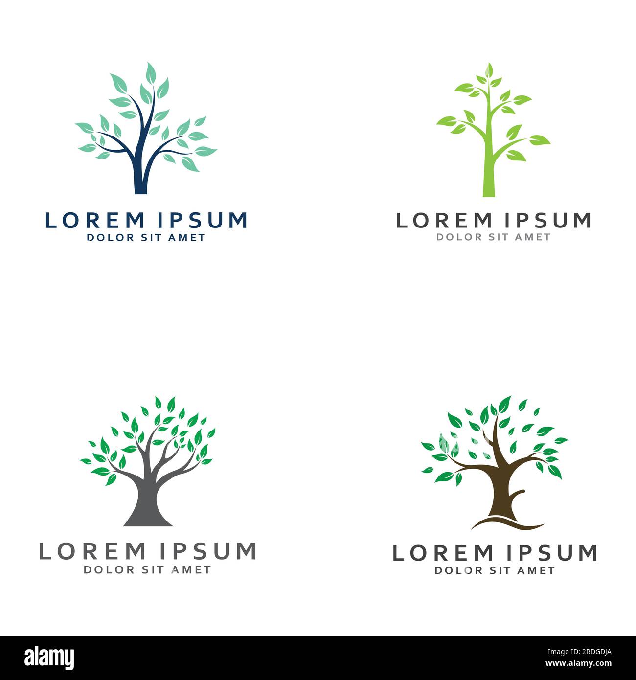 Living tree logo design, using vector concept Stock Vector Image & Art ...