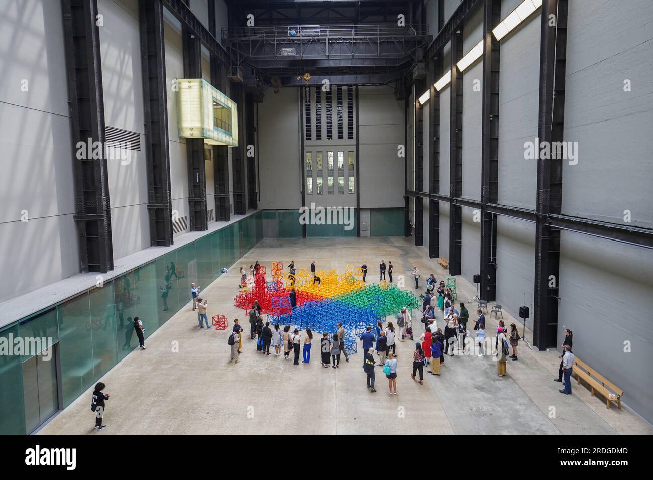 London UK. 21 July 2023 Zero to Infinity, large interactive sculpture ...