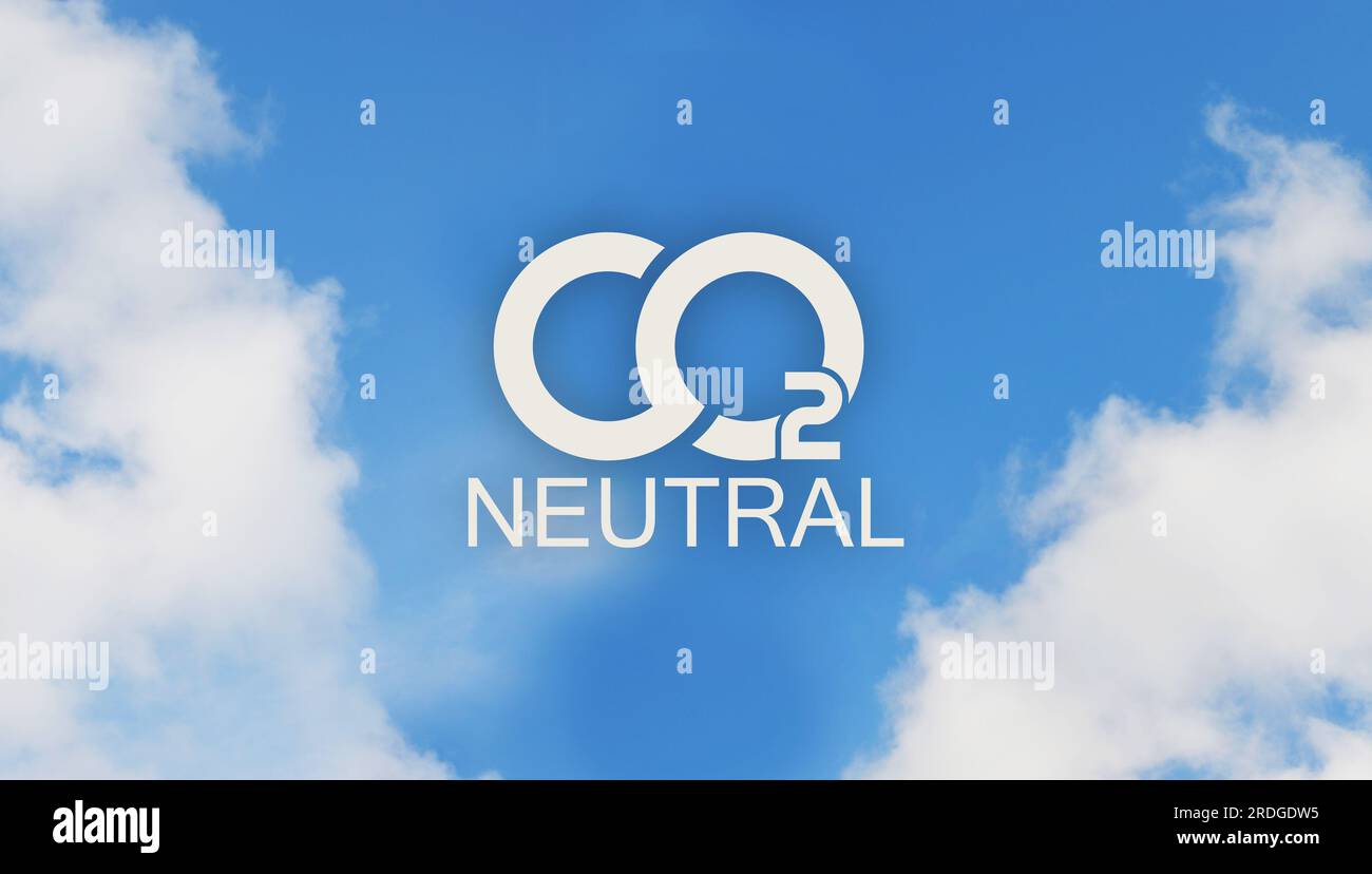 reducing CO2 emissions to stop climate change. green energy background ...