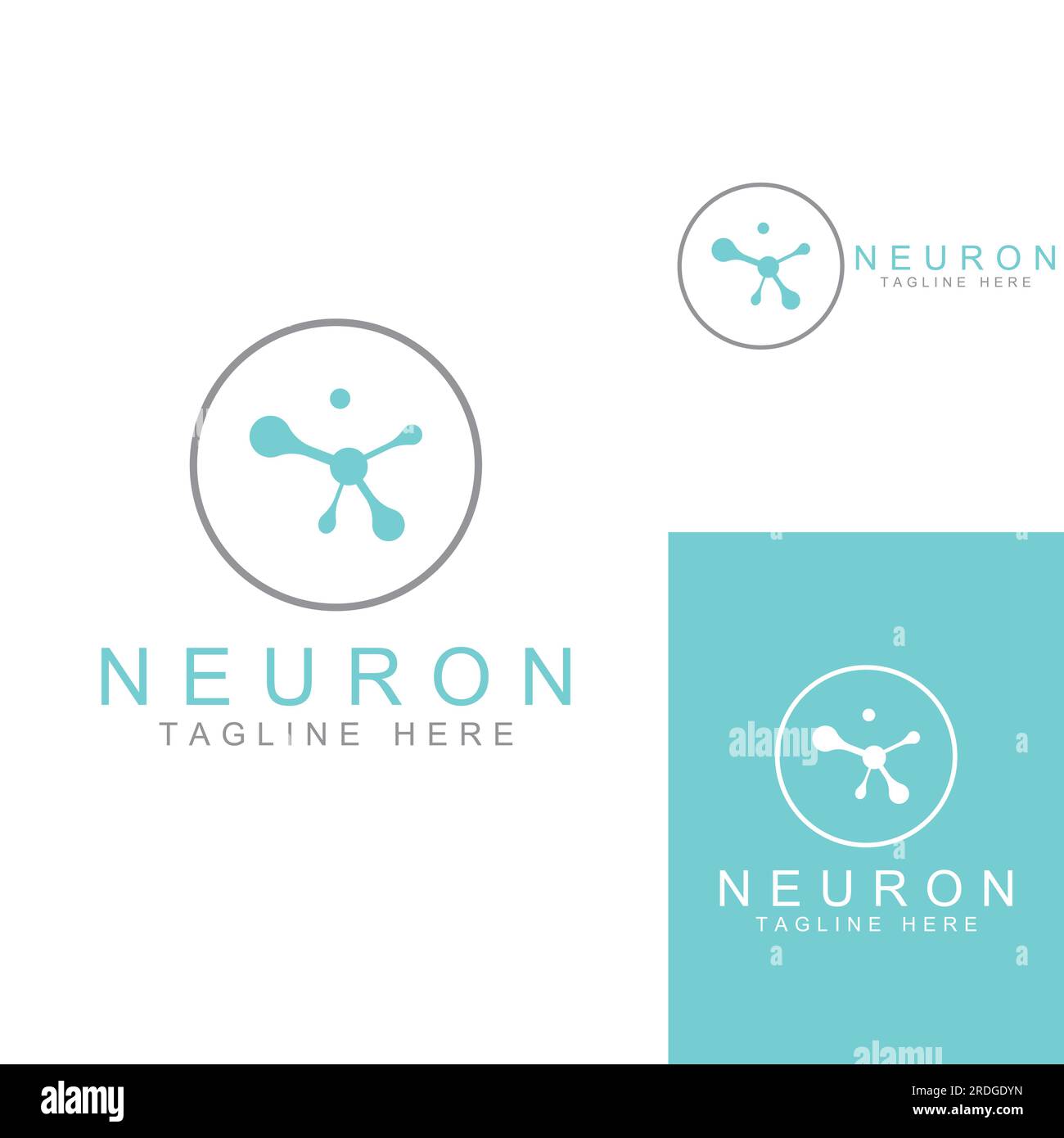 Neuron logo or nerve cell logo with vector concept Stock Vector Image ...