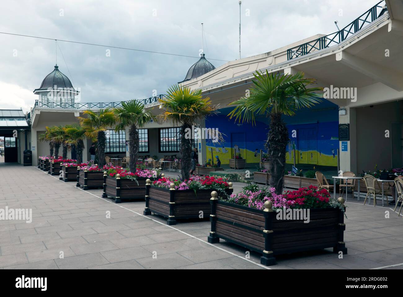 Interior view of the stage, in the Central Bandstand, Here Bay, Thanet ...