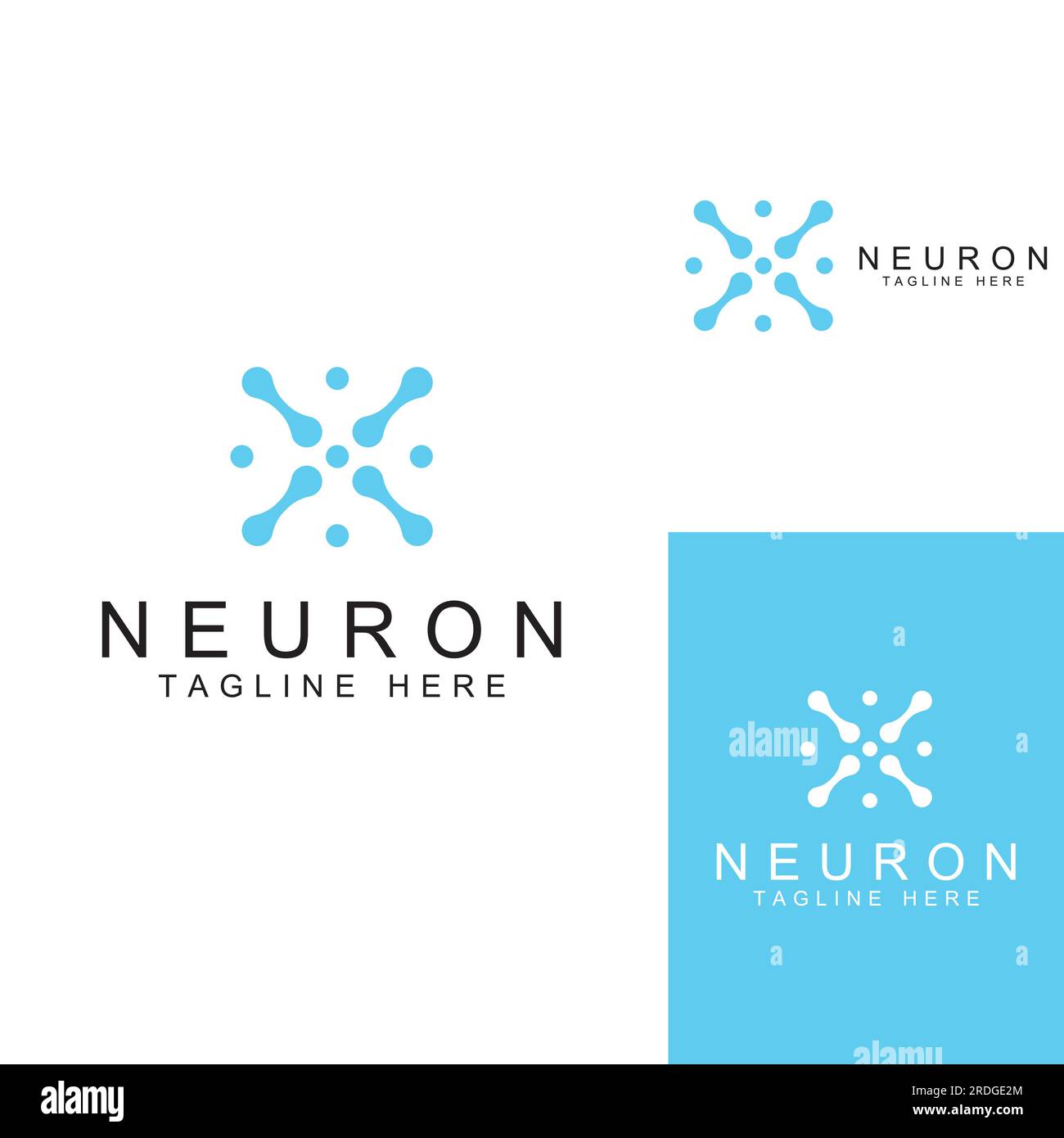 Neuron logo or nerve cell logo with vector concept Stock Vector Image ...