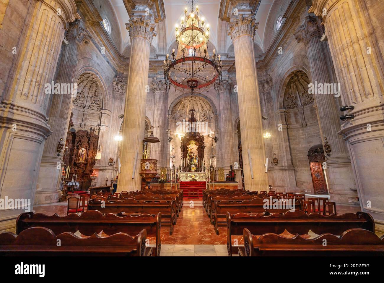 Church of Santa Maria la Mayor Interior - Ronda, Andalusia, Spain Stock ...