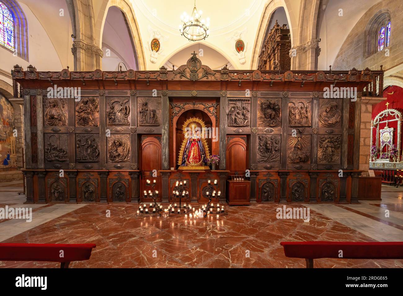 Altar of the Marian Way of Light (Via Lucis Mariano) at Church of Santa ...