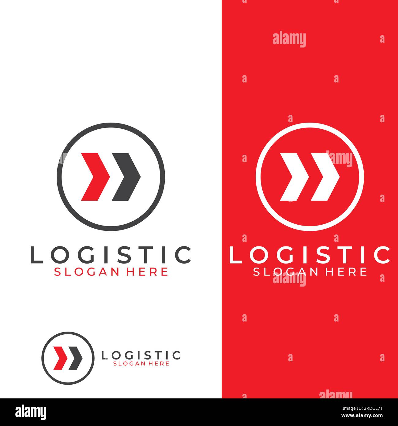 Logistics company vector logo, arrow icon logo, fast digital delivery ...