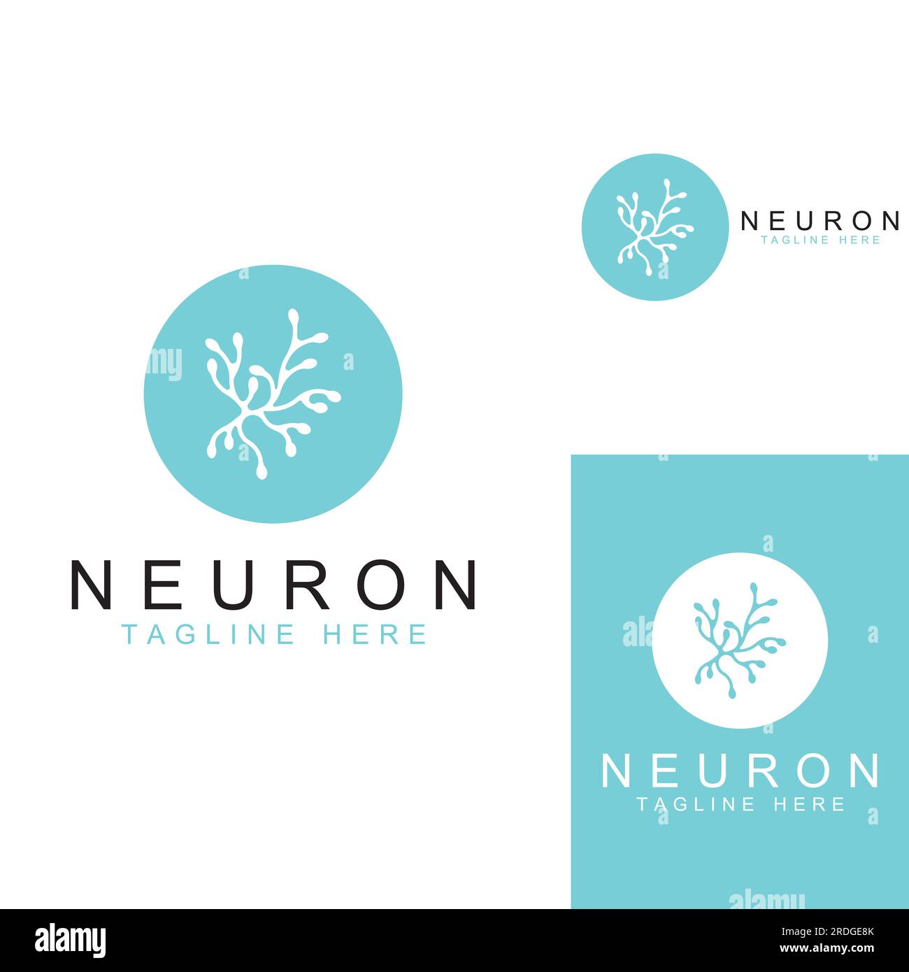 Neuron logo or nerve cell logo with vector concept Stock Vector Image ...