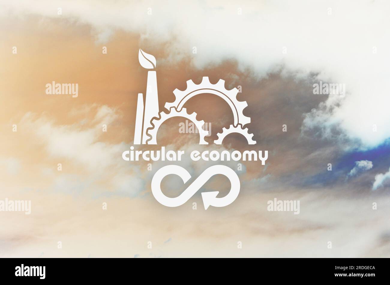 circular economy icons Stock Photo - Alamy