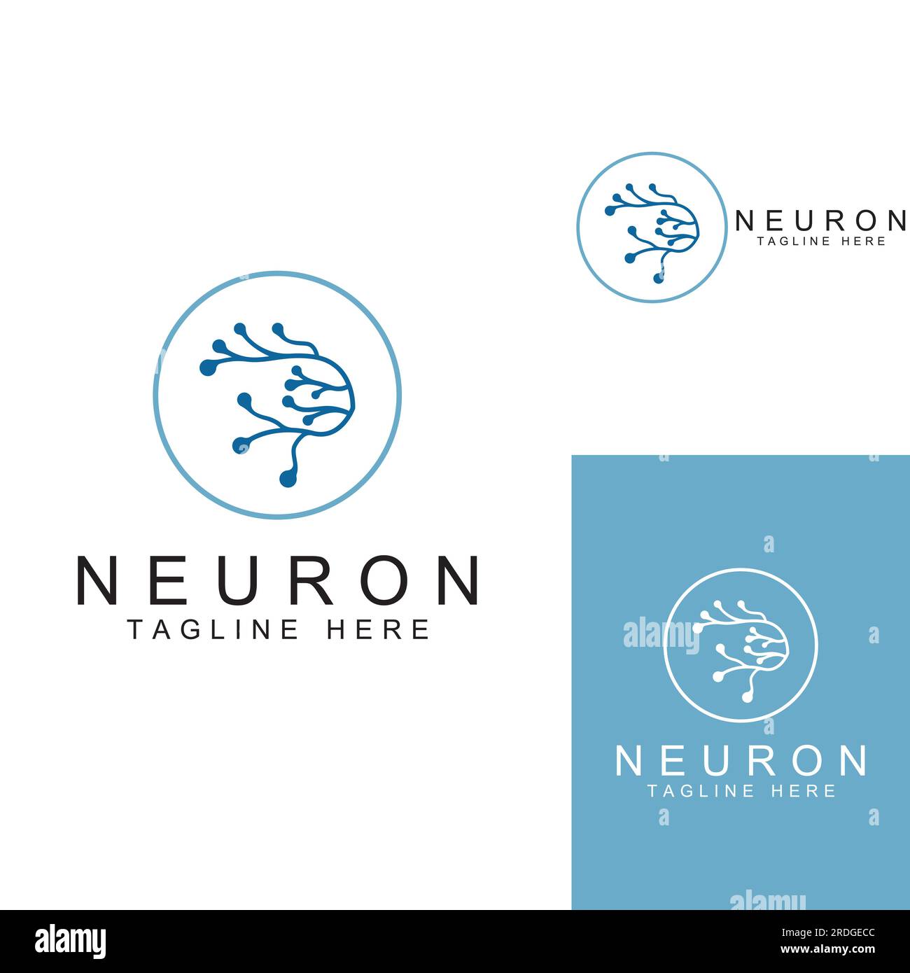 Neuron logo or nerve cell logo with vector concept Stock Vector Image ...