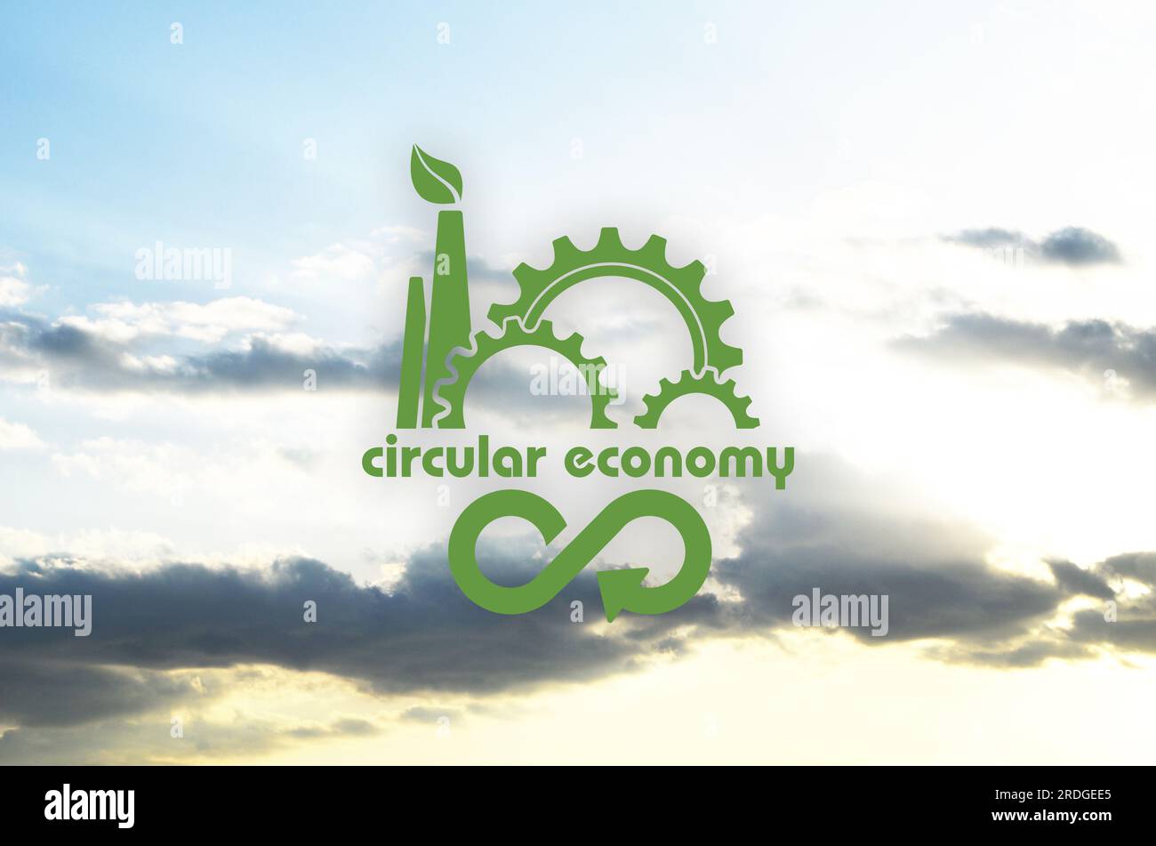 circular economy icons Stock Photo - Alamy
