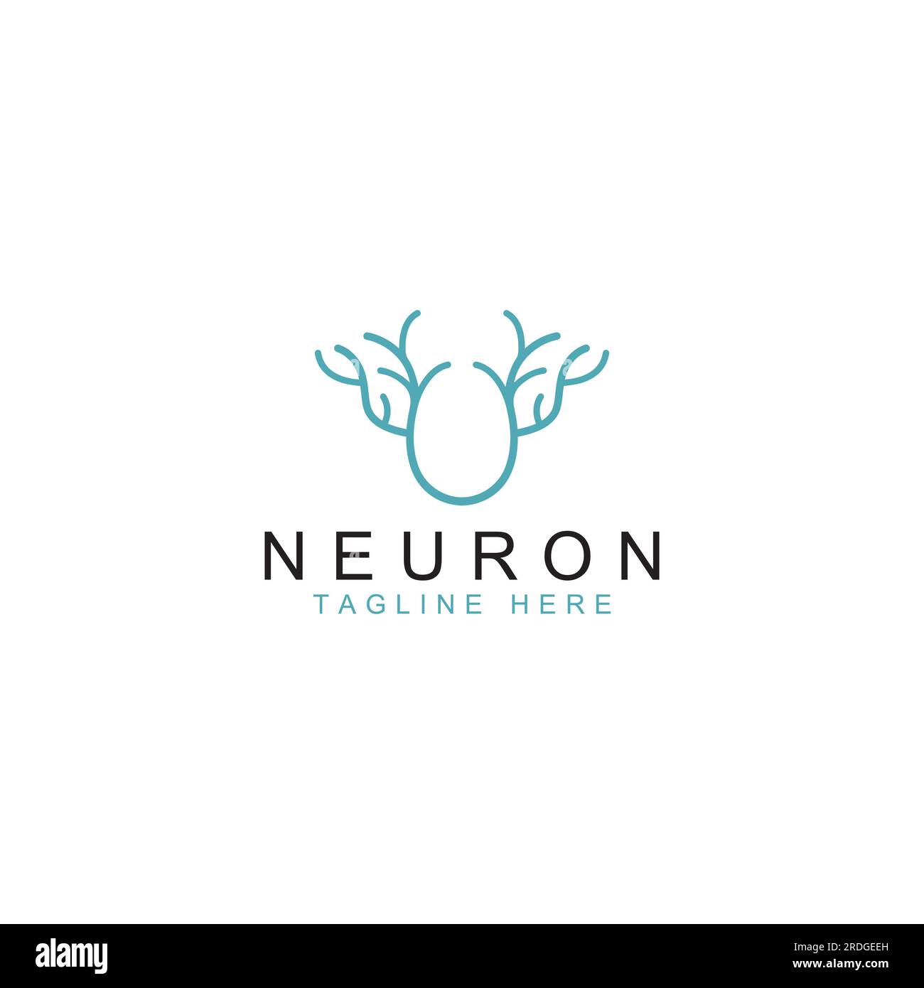 Neuron logo or nerve cell logo with vector concept Stock Vector Image ...