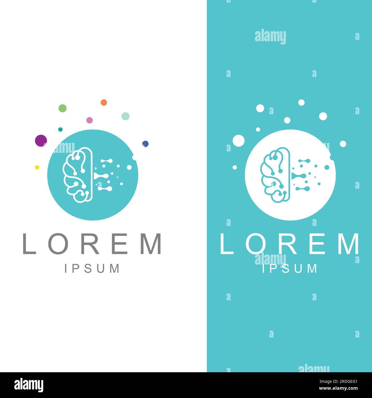 Brain logo. Brain logo with combination of technology and brain part ...