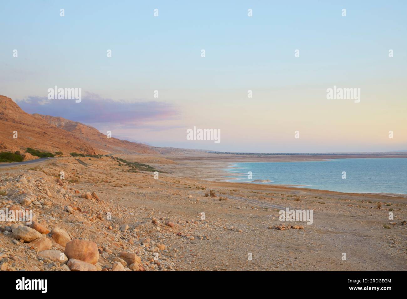 Barren landscape around The Dead Sea, Jordan Stock Photo - Alamy