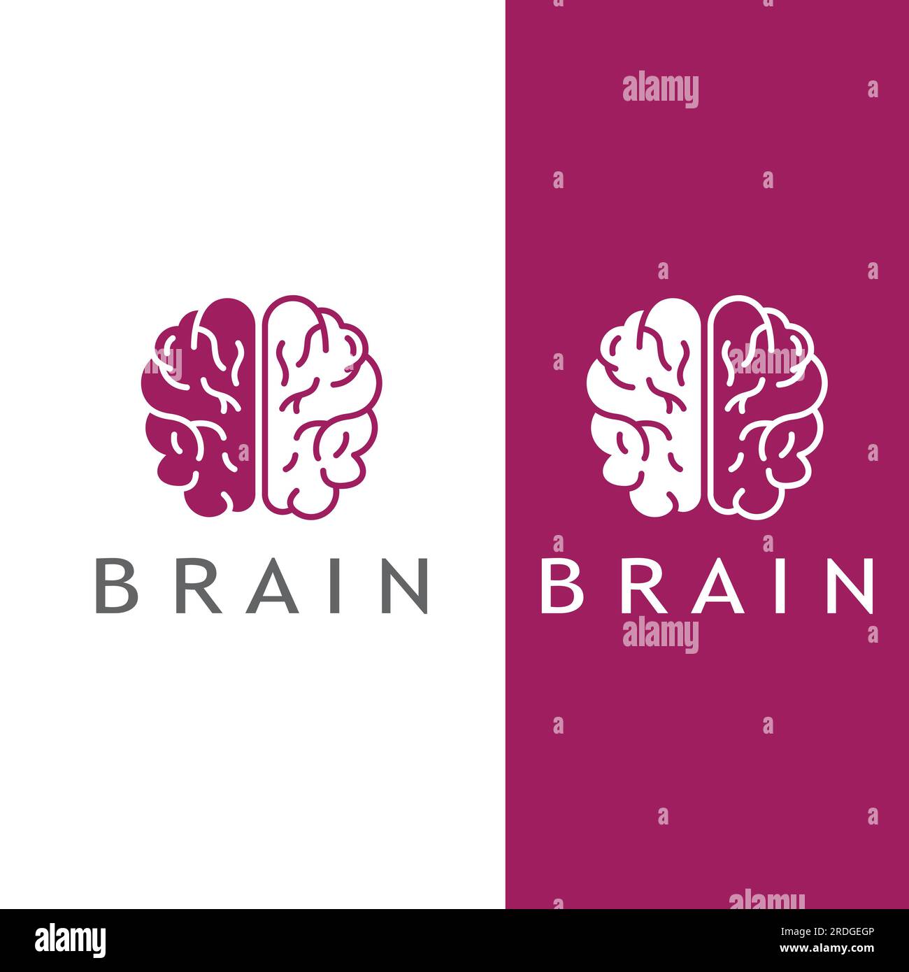 Brain logo. Brain logo with combination of technology and brain part ...